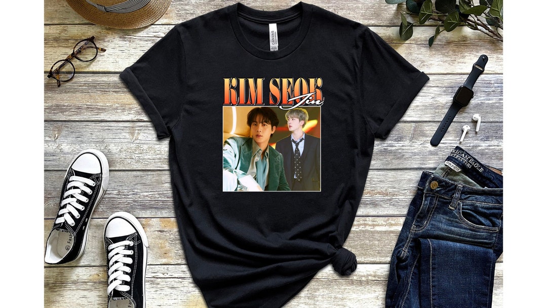 Jin Tshirt, Kpop Shirt, Jin Custom Inspired Shirt, Kpop Merch Tshirt ...