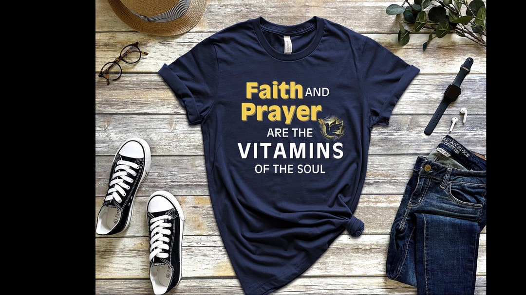 Faith Prayer T-shirt Christian Religious Quote Shirt Bible Verse Gift ...