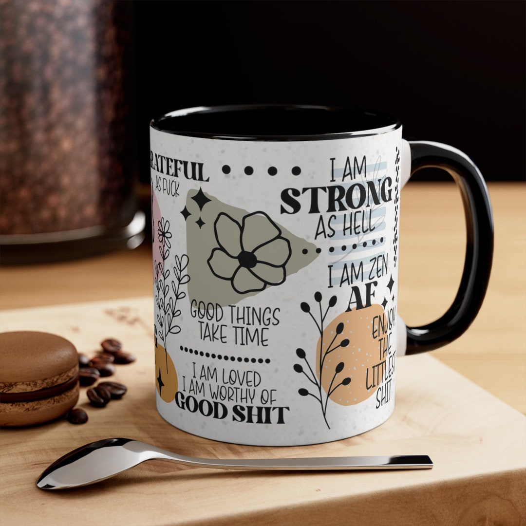 Positive Affirmation Mug Motivational Mug Powerful - Etsy