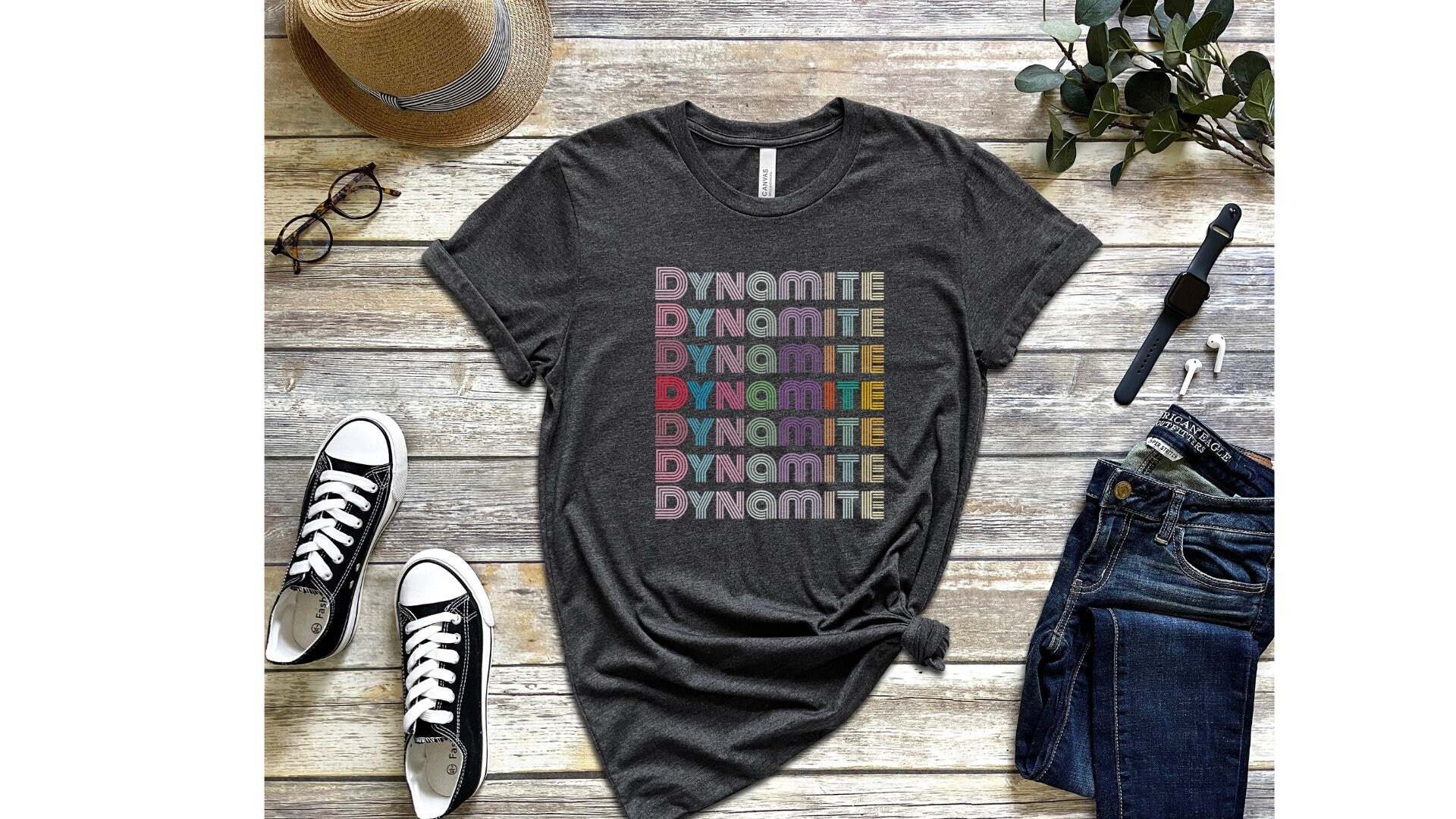 BTS Dynamite Shirt , K-pop, Bangtan, Light It up Dynamite Unisex Purple ...