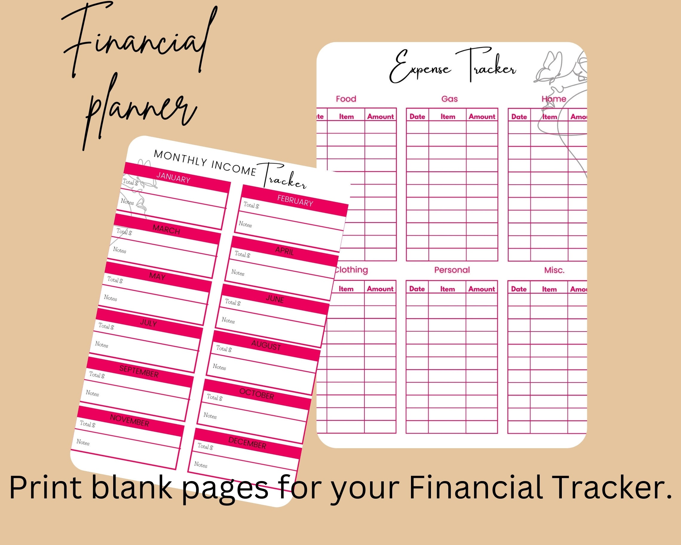 Digital Finance Planner, Budget Planner, Finance Tracker, - Etsy