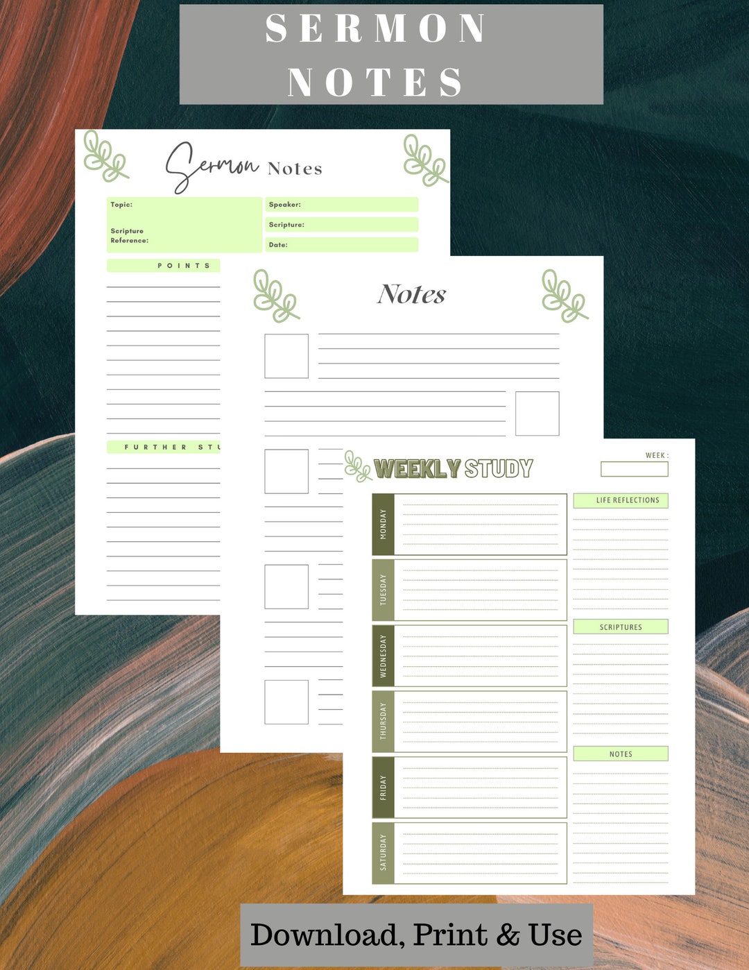 Sermon Notes - Etsy