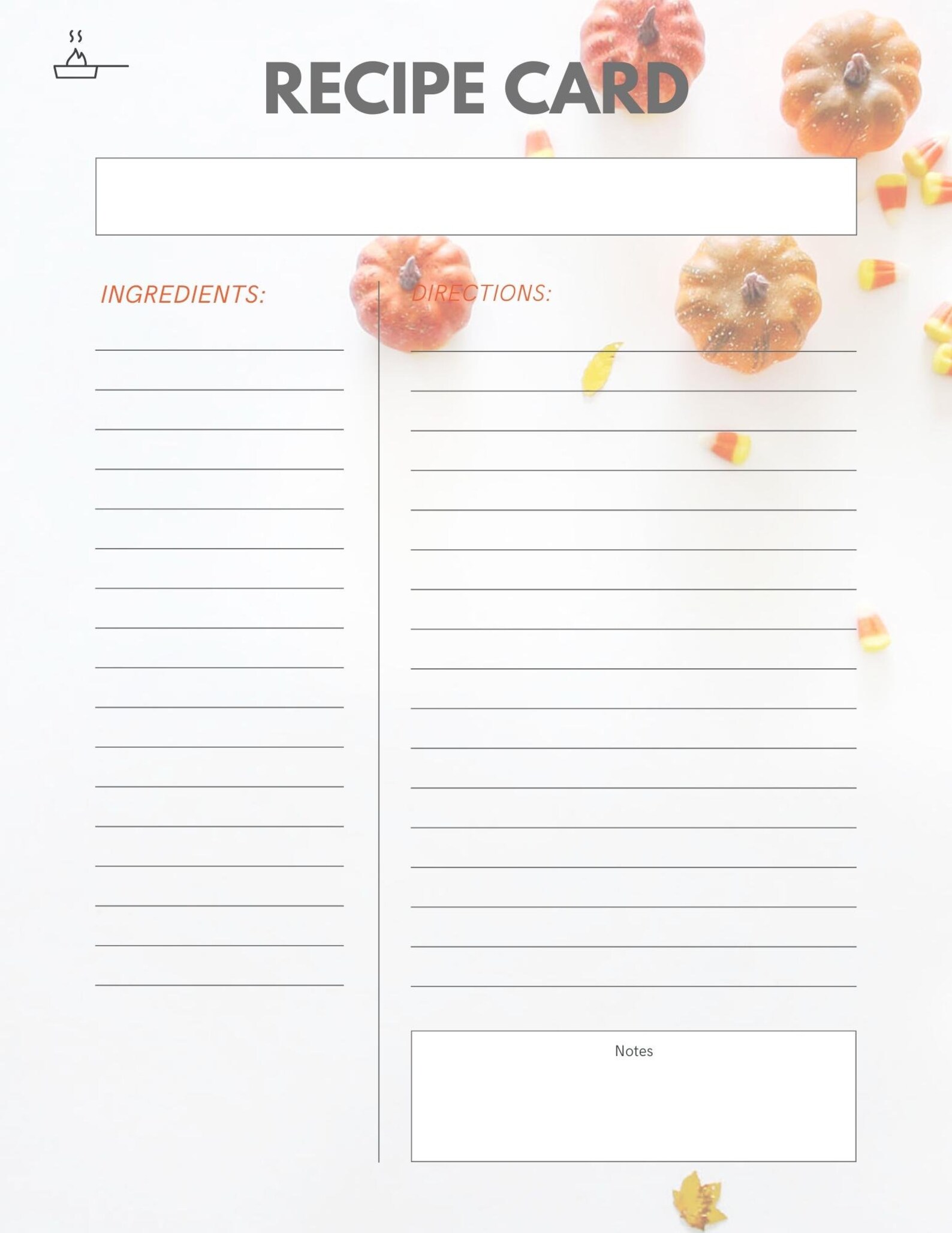 Printable Blank Recipe Planner Weekly Meal Planner Recipe - Etsy