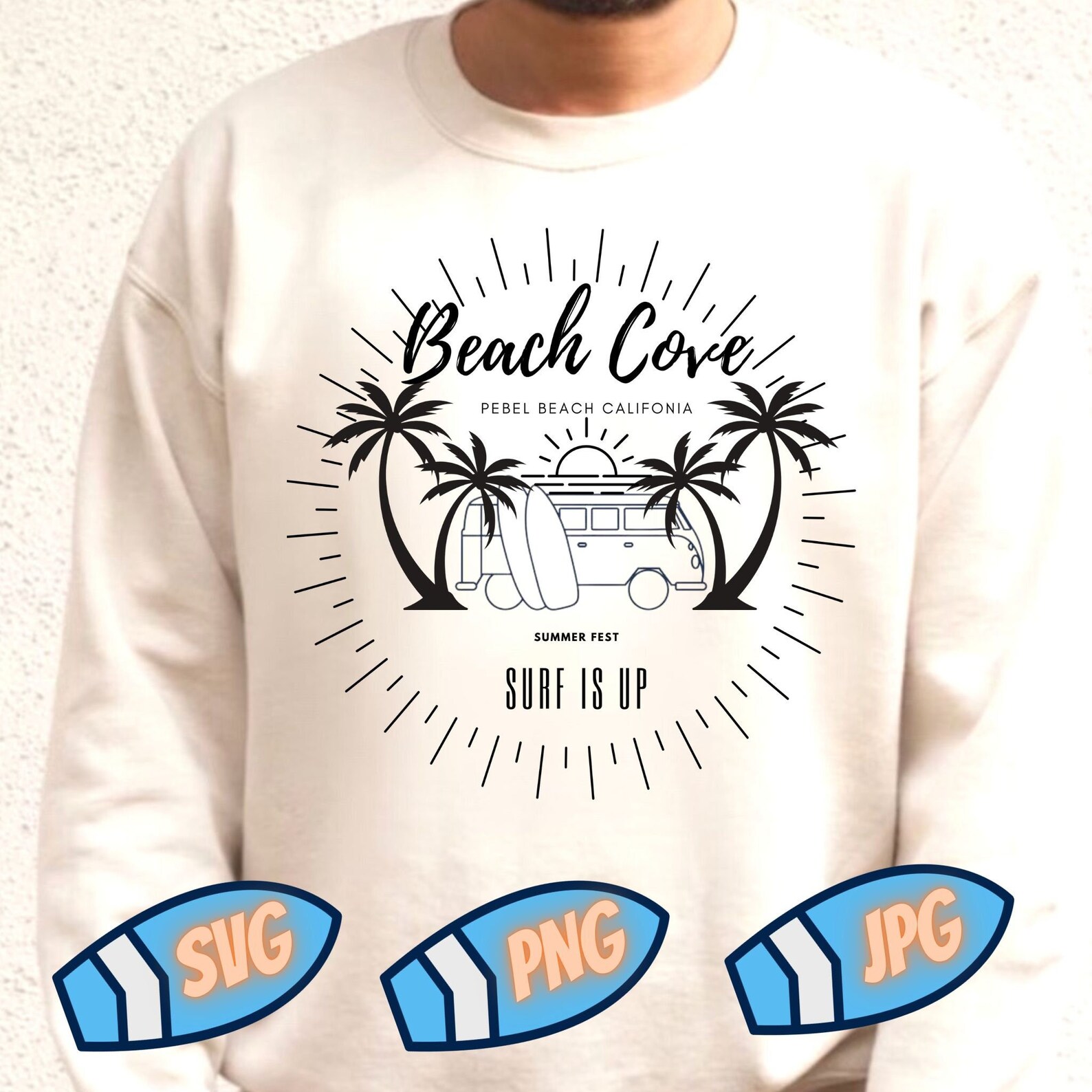 Beach Cove SVG PNG JPG - Etsy