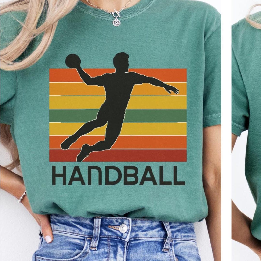 Retro Handball T-shirt, Sporty Tee, Gift for Athletes, Unisex Apparel ...