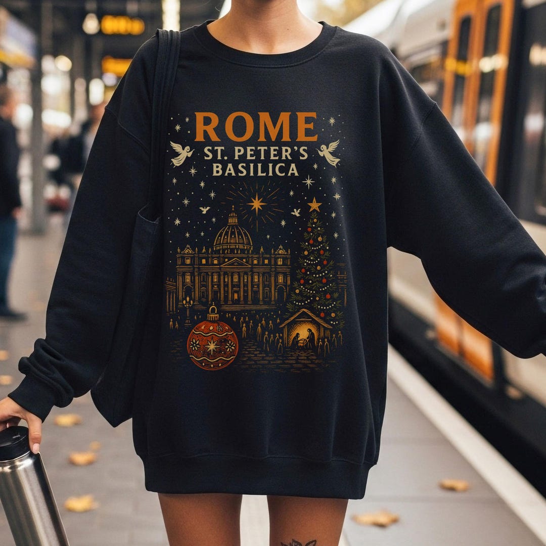 Rome St. Peter's Basilica Sweatshirt, Cozy Christmas Gift, Unisex ...