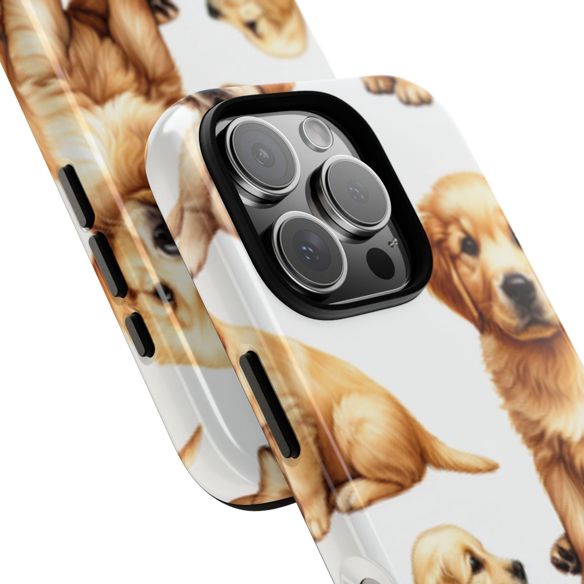 Cute Golden Retriever Puppy Phone Case, Dog Lover Gift, Animal Phone ...