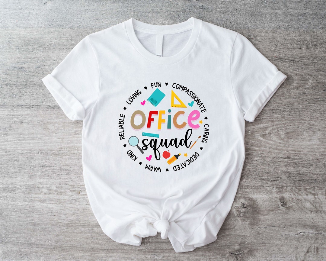 Office Squad Shirt, Secretary Tshirt, Staff Shirt, Matching Office ...
