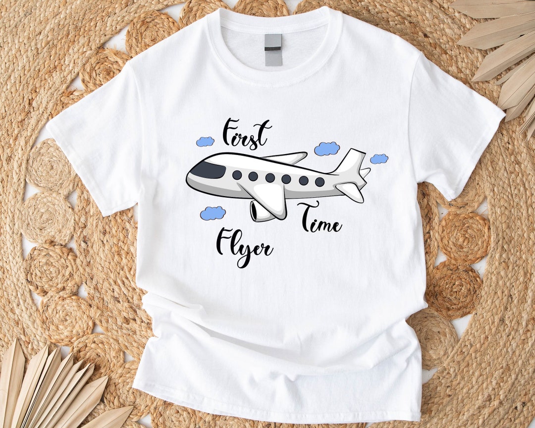 First Time Flyer Shirt First Airplane Ride Tee Baby First - Etsy