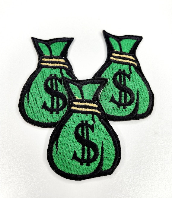 Money Bag Iron on Patch Bag of Money Patch Get Money - Etsy