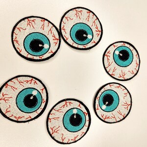 Spooky Eyeball Patch | Eyeball Iron on Patch | Halloween Patch | Eye Patch - Etsy