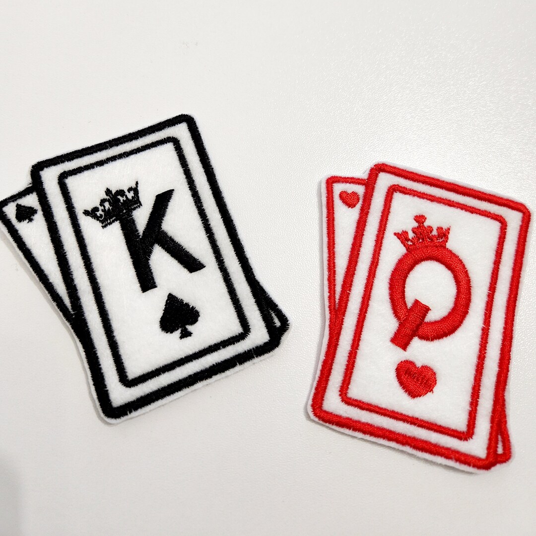 King and Queen Iron on Patch Set - Etsy
