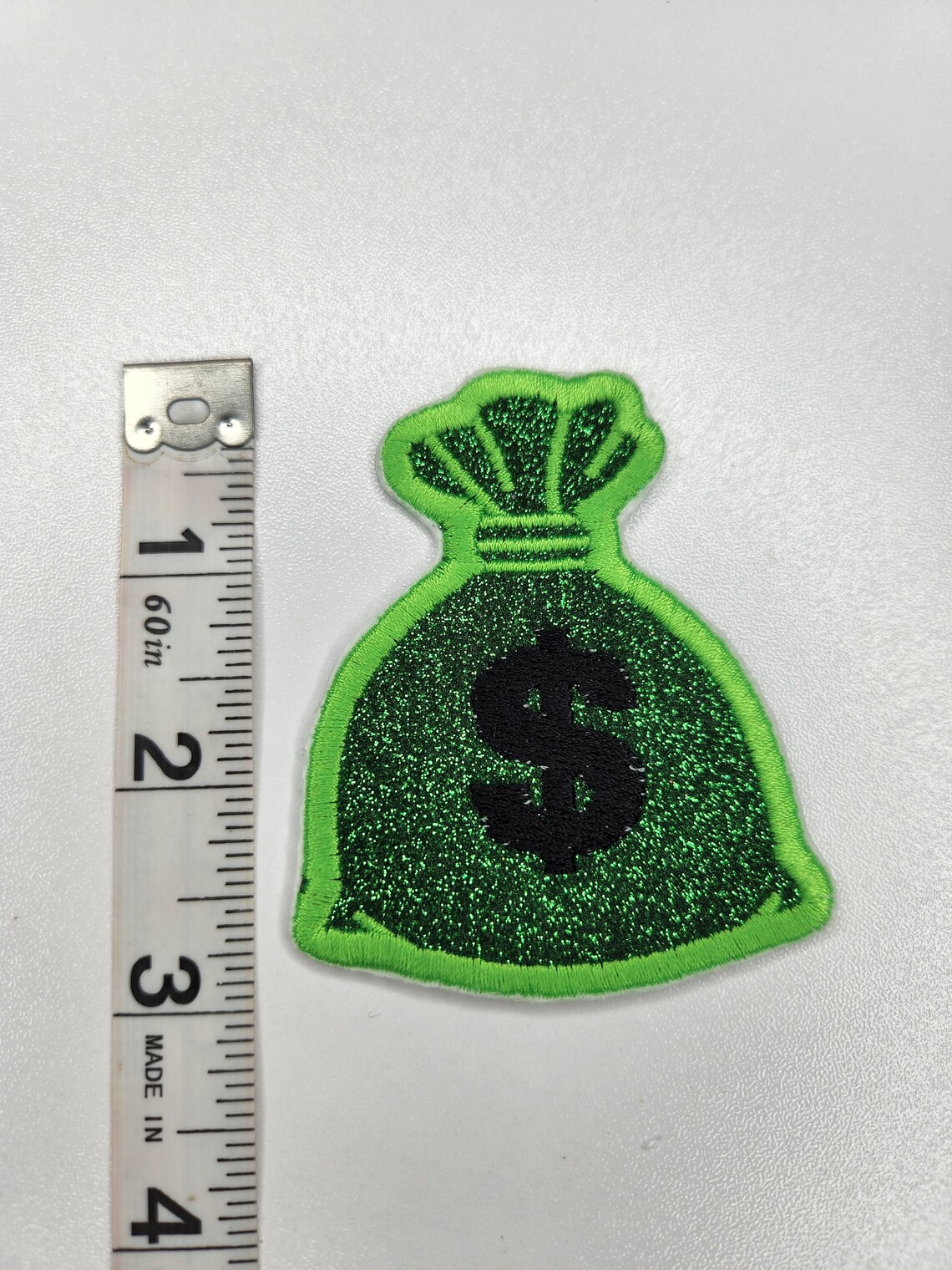 Glitter Money Bag Iron on Patch Bag of Money Patch Get - Etsy