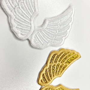 Glitter Angel Wings Iron on Patch | Angel Wing Patch | Wings - Etsy