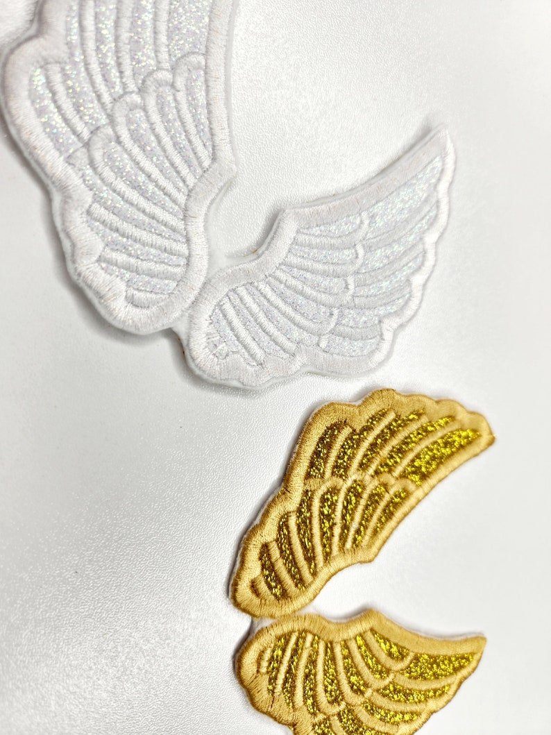 Glitter Angel Wings Iron on Patch Angel Wing Patch Wings - Etsy