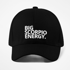 Big Scorpio Energy Scorpio Hat Zodiac Hat Adult Birthday Hat - Etsy
