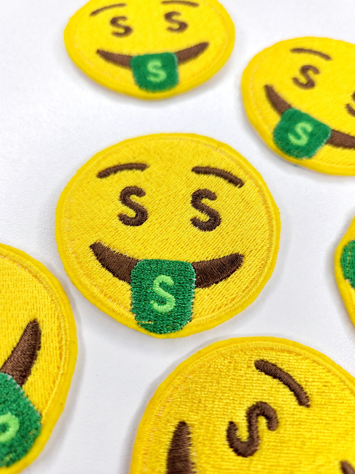 Smiley Money Emoji Patch Smiley Emoji Iron on Patch Emoji - Etsy