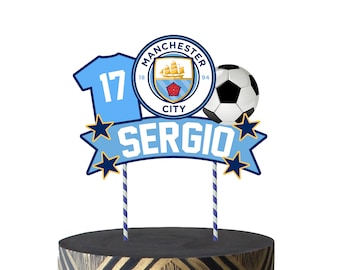 Manchester City Cake Topper - Etsy