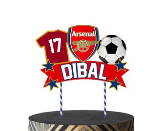 Arsenal cake topper - Etsy Nederland