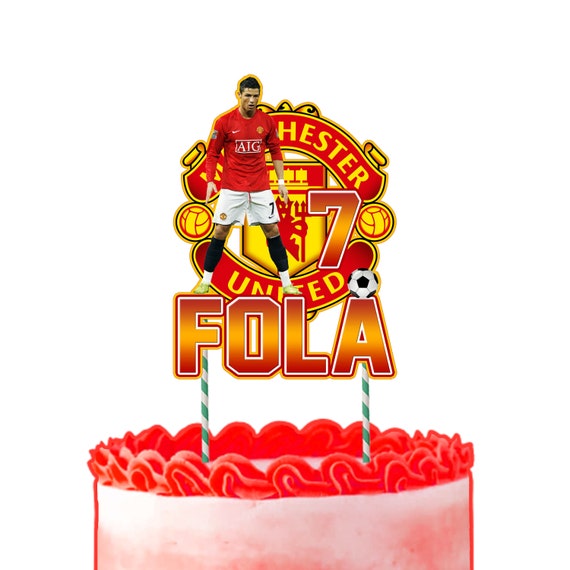 Cristiano Ronaldo Cake Topper CR7 Cake Topper - Etsy Finland
