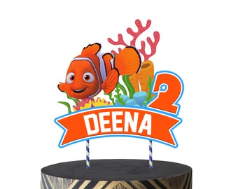 Nemo Birthday Cake Topper - Etsy