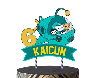 Octonauts Birthday Cake Topper Personalised - Etsy