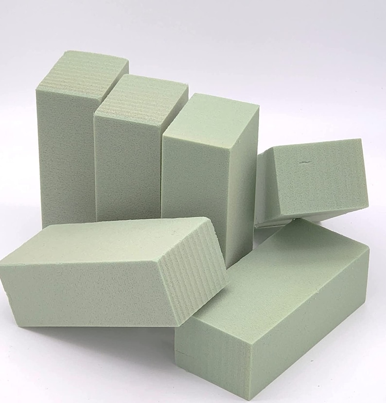 6 Pack Dry Floral Foam Blocks For Flower Arrangements Styrofoam Block