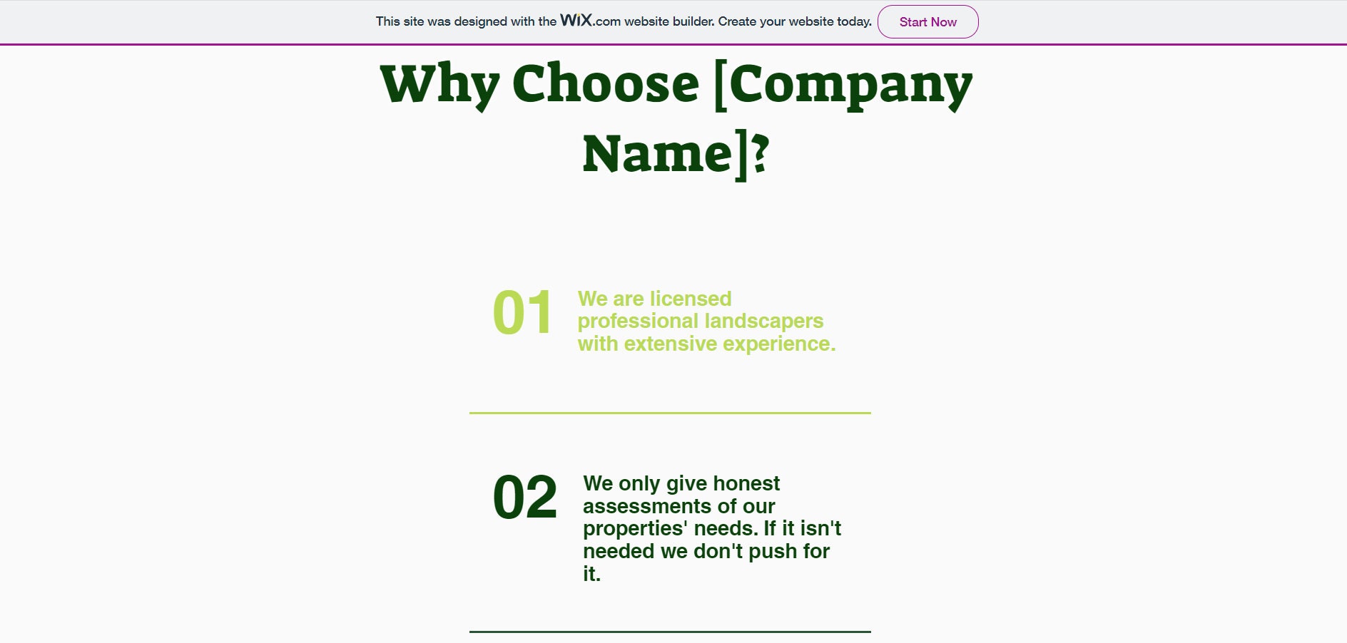 Web Wix Template Live Landscaping - Etsy