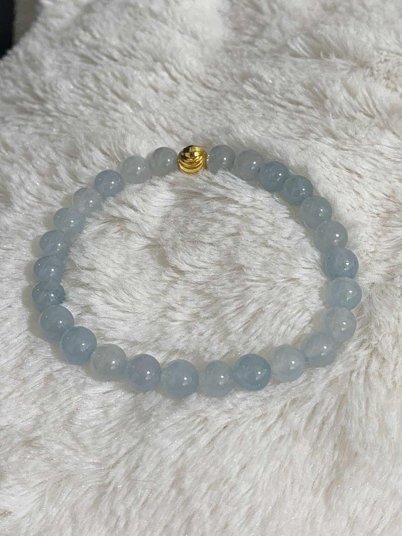 Natural Burmese Icy Light Blue Jade Bracelet 缅甸翡翠 天空蓝 - Etsy