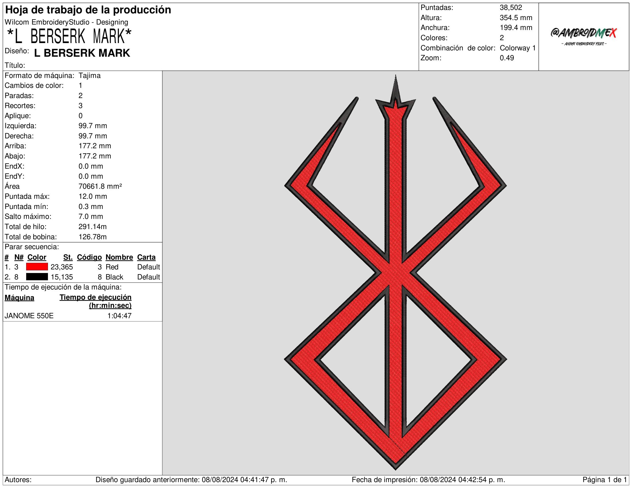 Anime Embroidery Design, Anime Machine Embroidery File, Instant ...