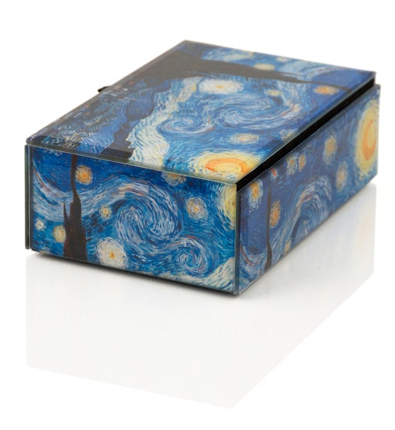 Van Gogh Glass Starry Night Keepsake Box - Gem
