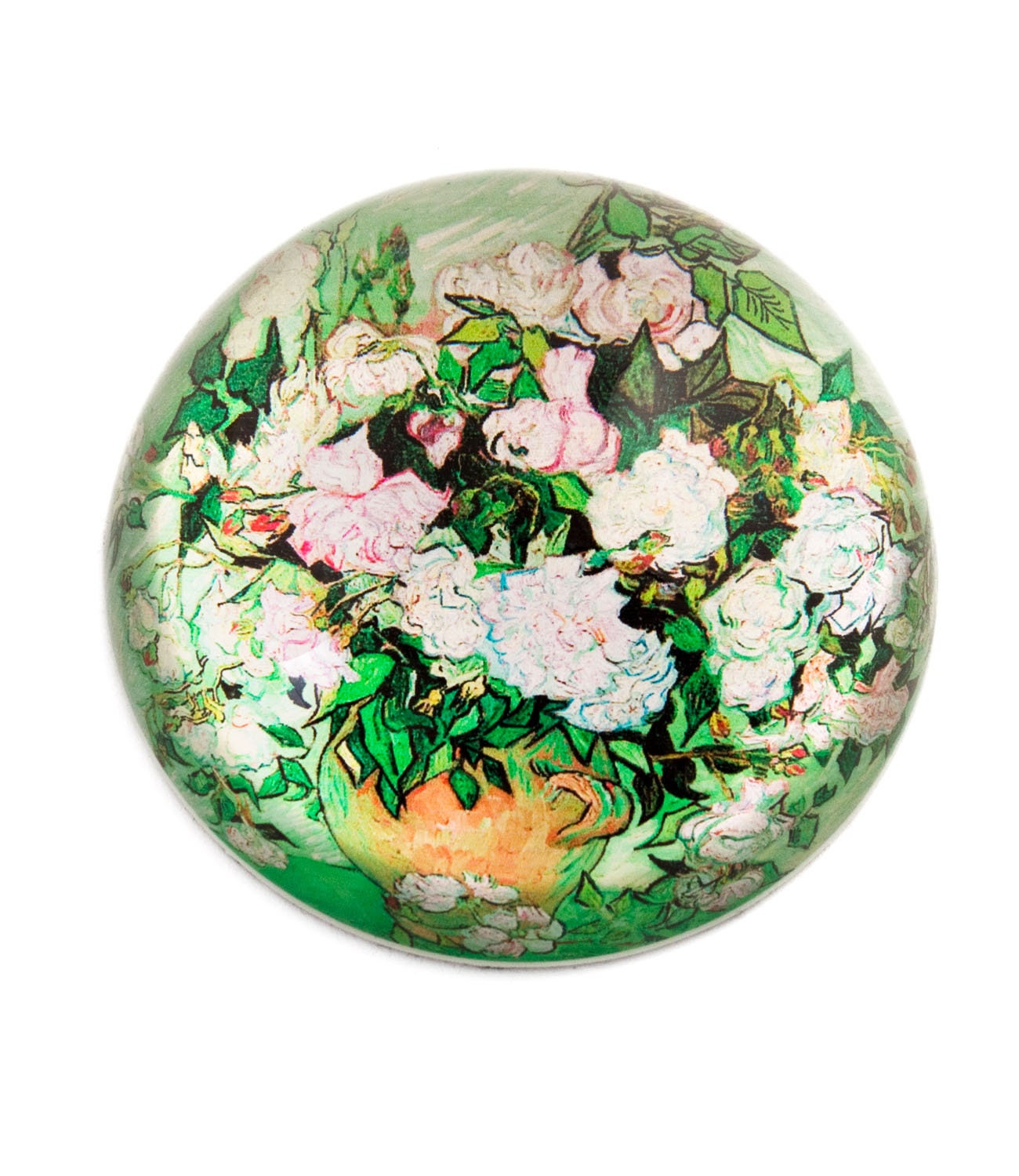 Value Arts Van Gogh Rose Crystal Glass Dome Paperweight - Etsy