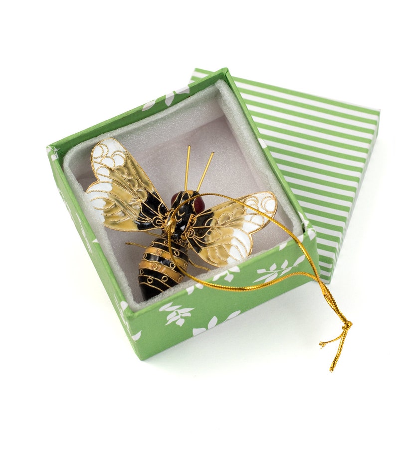 Value Arts Handmade Cloisonne Bumble Bee Ornament - Etsy