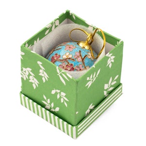 Value Arts Handmade Cloisonne Van Gogh Torque Blue Almond Blossom Ball ...