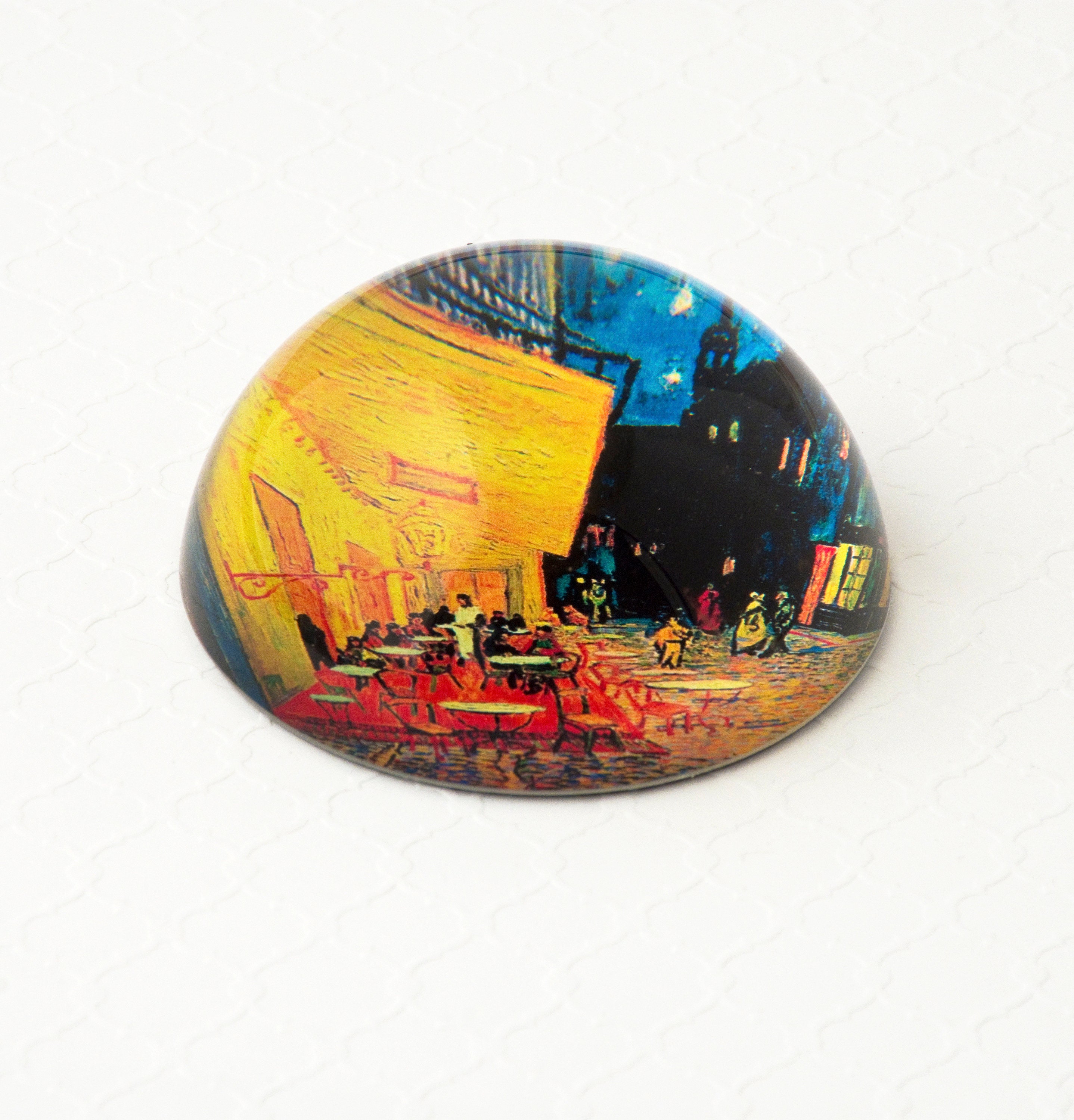 Value Arts Vincent Van Gogh Cafe Terrace at Night Crystal Glass Dome ...