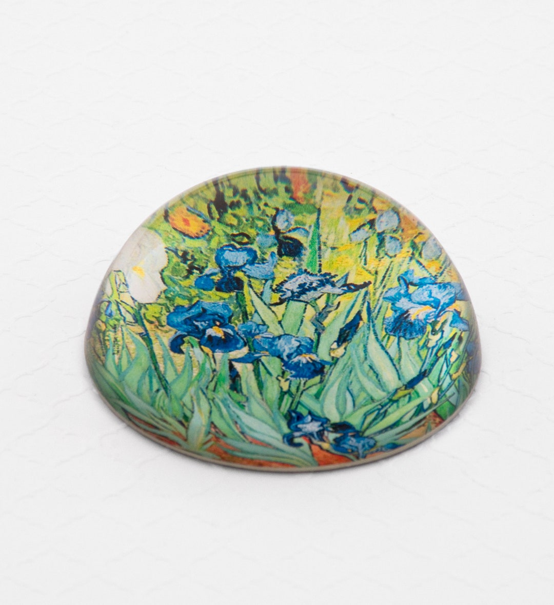 Value Arts Vincent Van Gogh Irises Crystal Glass Dome Paperweight - Etsy