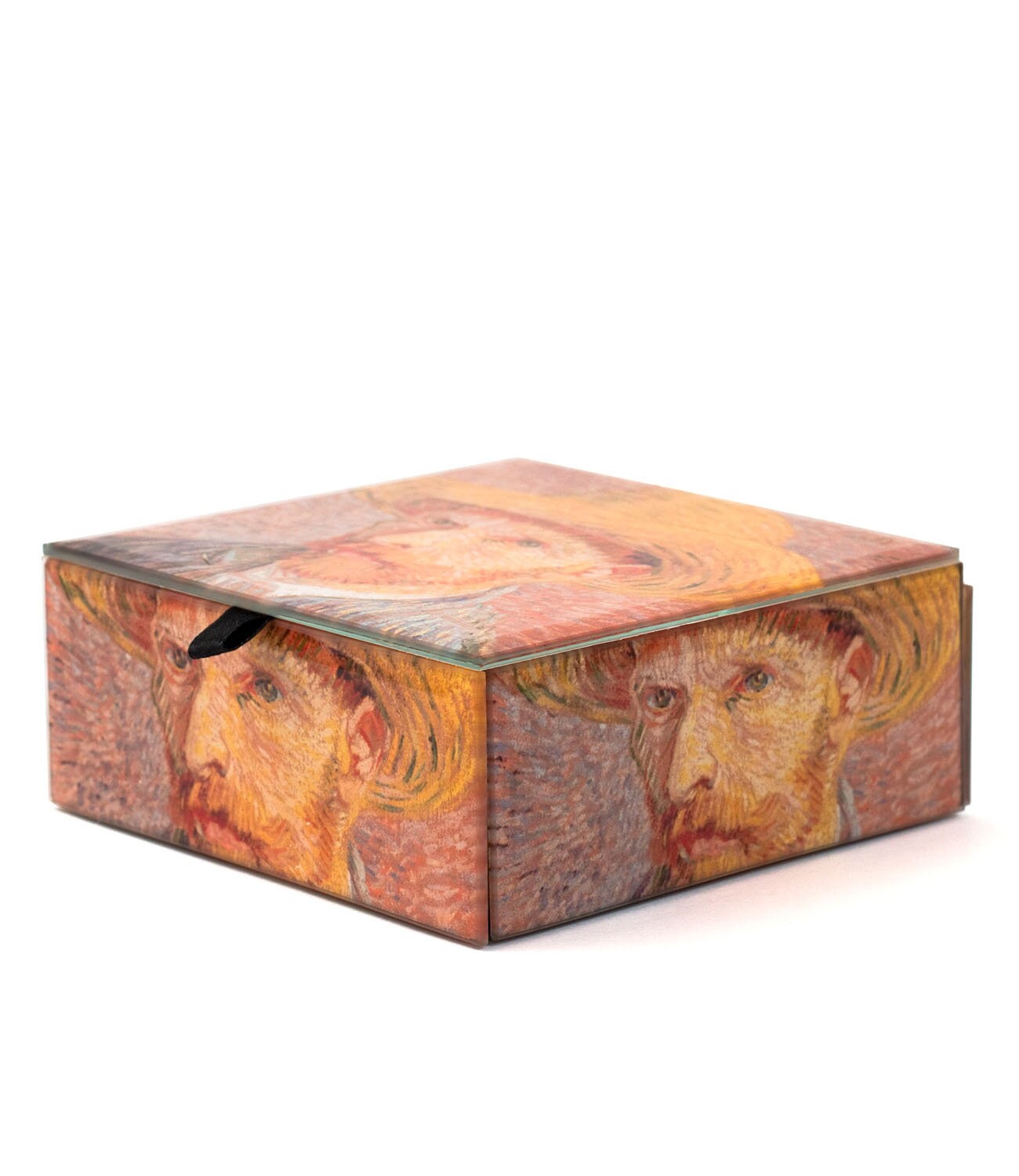 Value Arts Vincent Van Gogh Glass Square Self-portrait With a Straw Hat ...