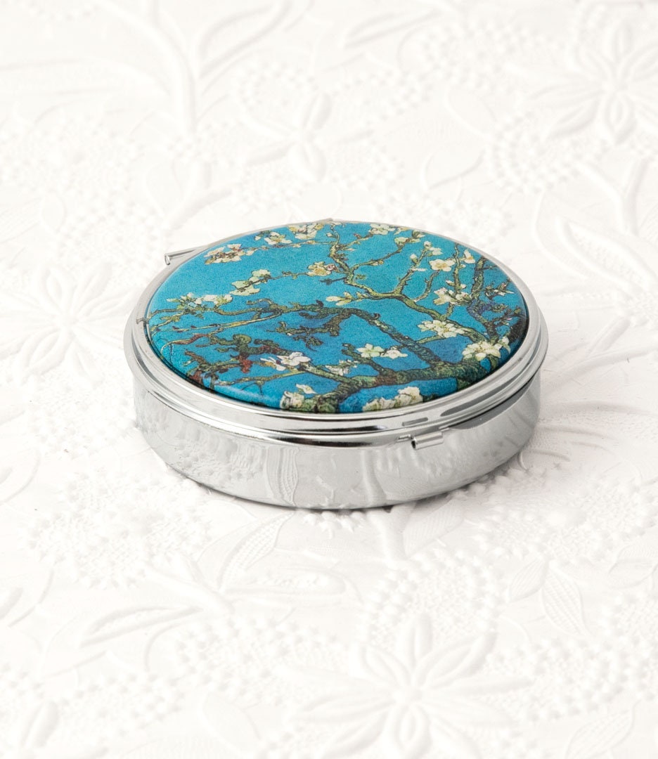 Value Arts Premium PU Leather Top Van Gogh Almond Blossom Pill Box - Etsy