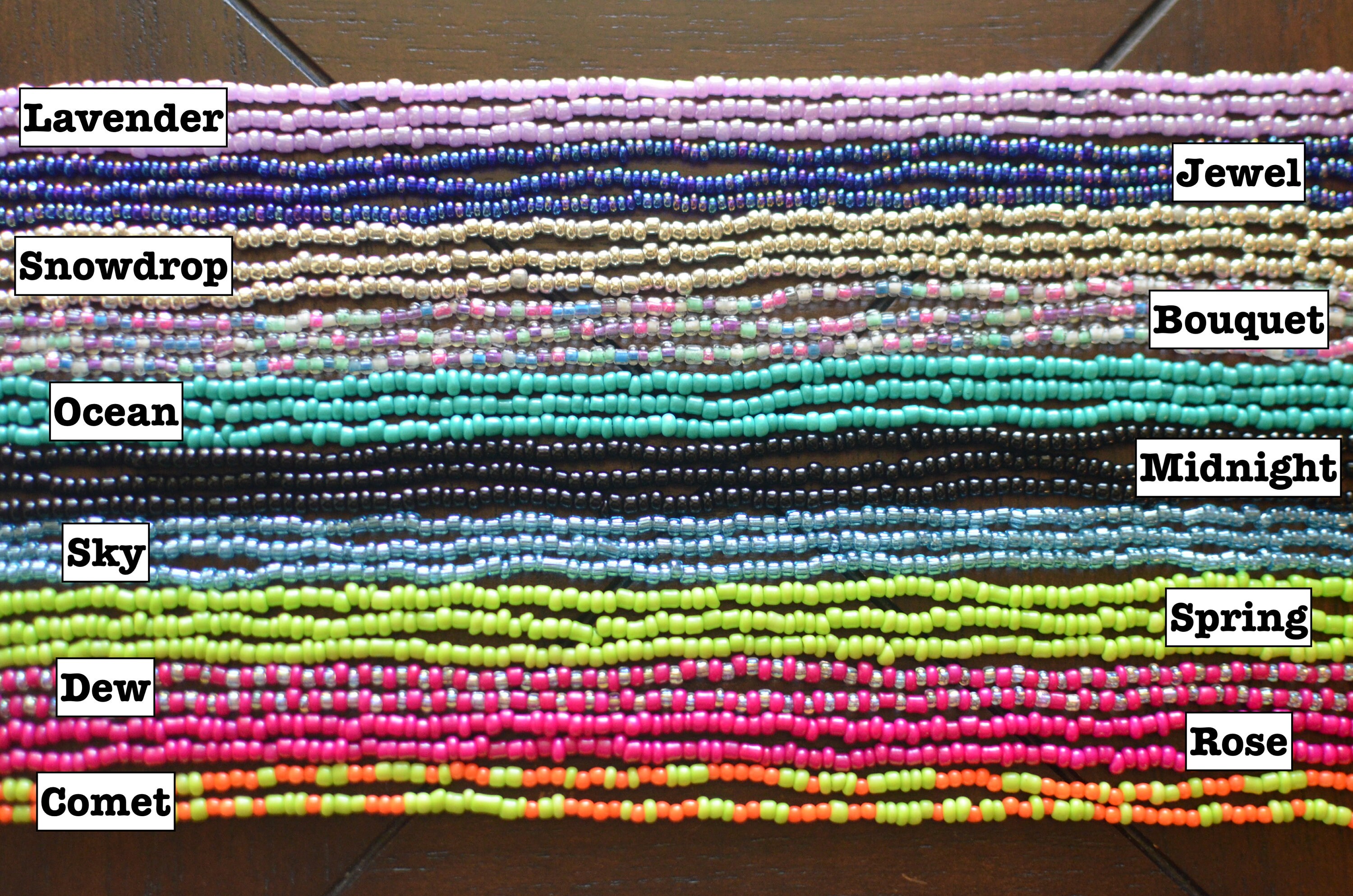 Handmade Seed Bead Necklace - Etsy