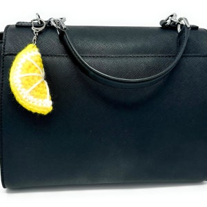 Handmade Lemon Slice Keychain Orange Slide Keychain Citrus Keychain ...