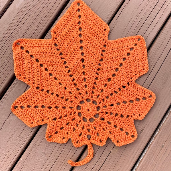 Crochet Maple Leaf - Etsy
