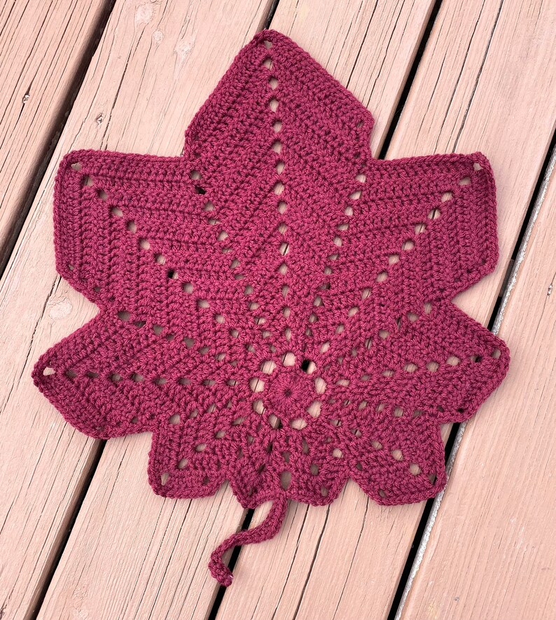 Handmade Crochet Maple Leaf Placemat | Fall Table Runner/doily | Autumn Decor - Etsy