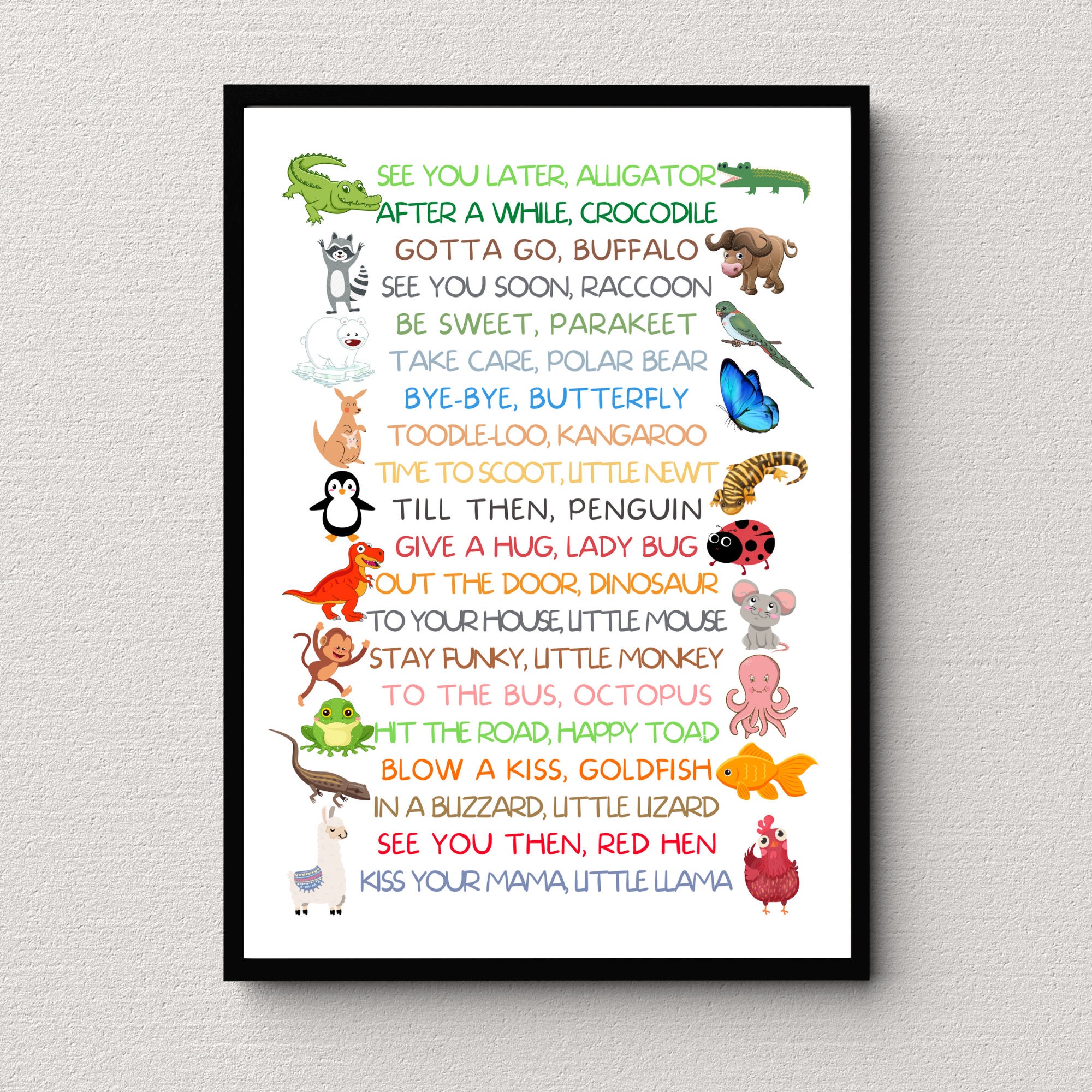 See You Later, Alligator Kids Playroom Wall Art Digital Download (PRINT ...