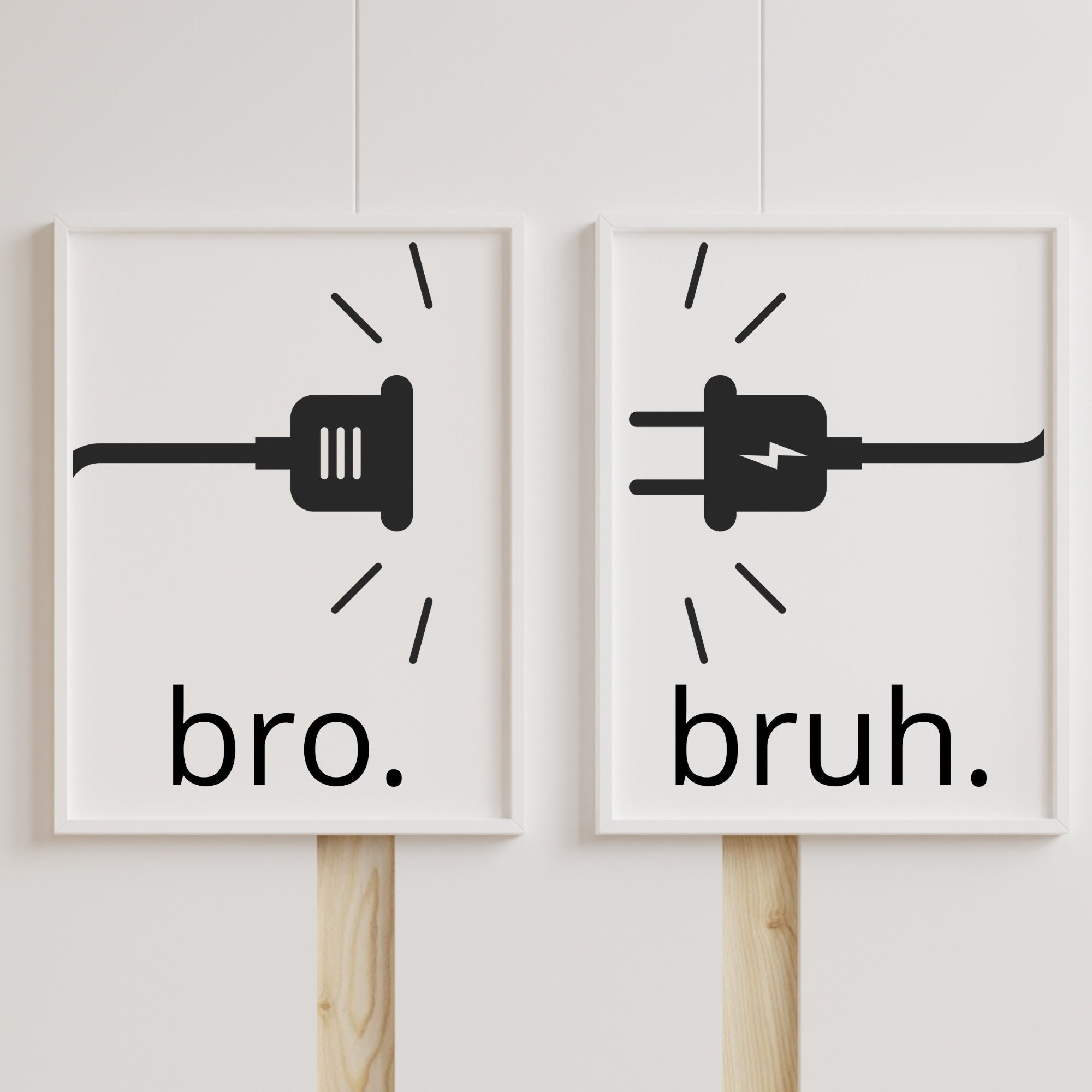 Gamer Room Red Bro Dude Bruh Wall Art Digital Download - Etsy