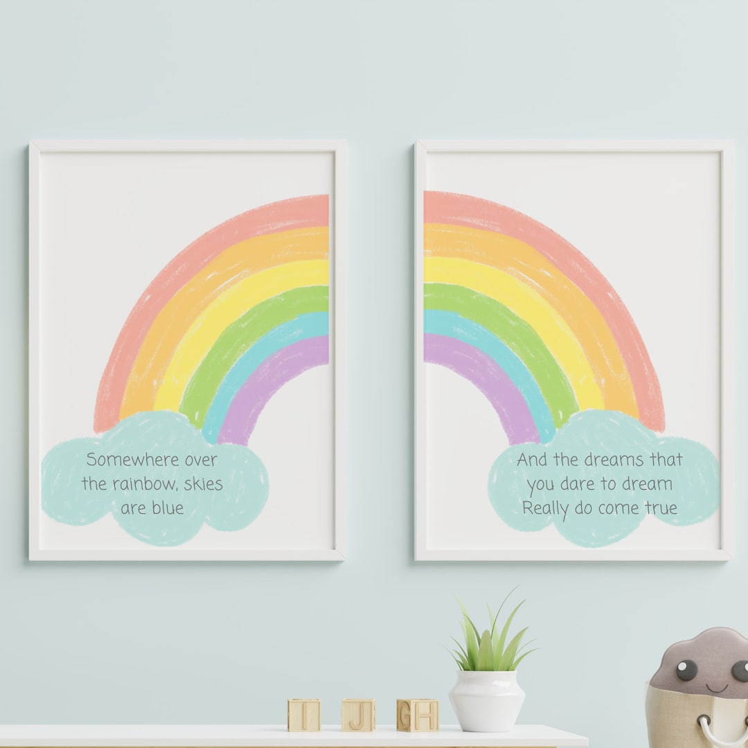 Somewhere Over the Rainbow Wall Art Digital Download (PRINT AVAILABLE ...