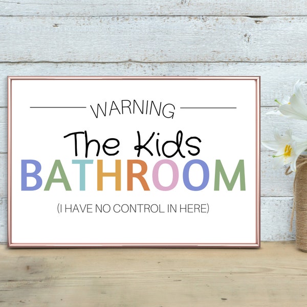 Kids Bathroom Signs - Etsy