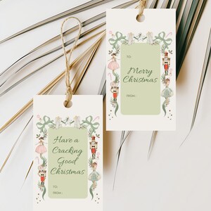 Nutcracker Christmas Tag Template, Nutcracker Tag, Printable Gift Tags ...