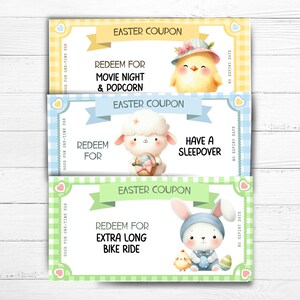 Editable Printable Easter Bunny Bucks, Easter Coupon Printable ...