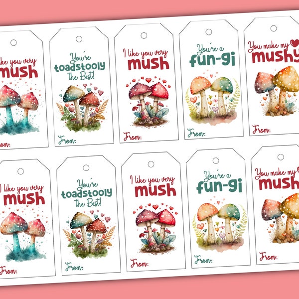 Mushroom Valentine - Etsy