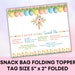 The Easter Story Snack Mix Printable Tag and Bag Topper, Easter Basket ...